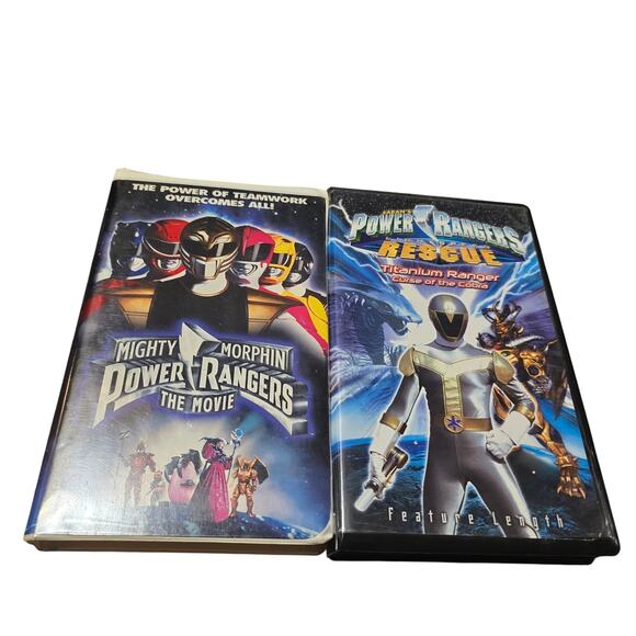 Power Ranger | Media | Power Rangers Vhs Clamshell Cases Set Of 2 ...